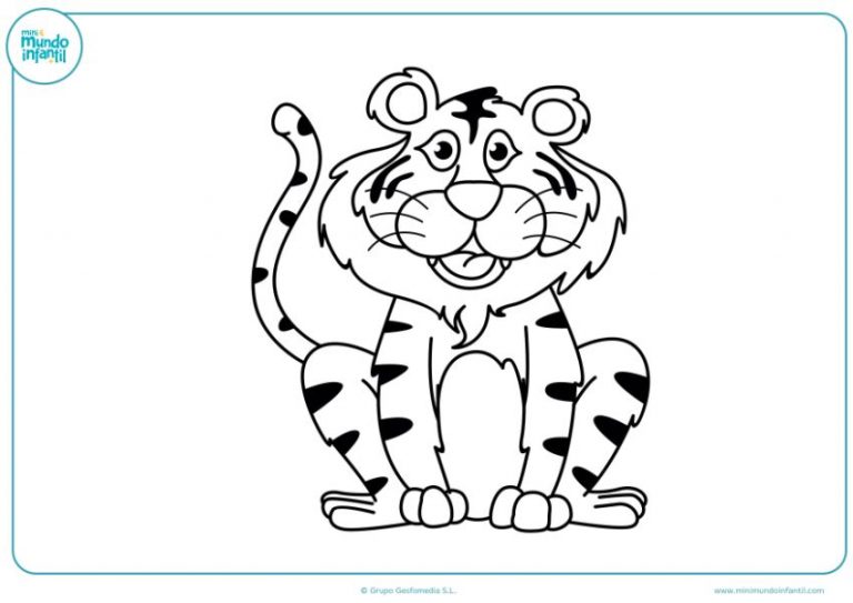 Plantillas de animales salvajes para colorear 5 especies