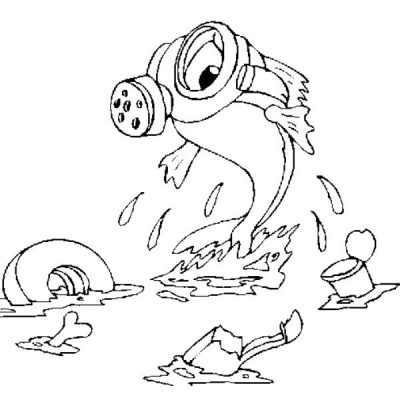 Ideas en dibujos de como cuidar el mar para 2 graficos