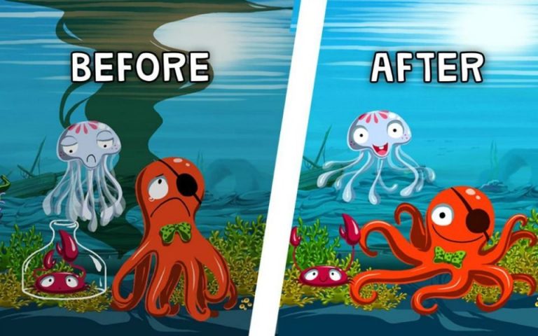 Ilustraciones e imagenes de cuidar el mar 4 consejos